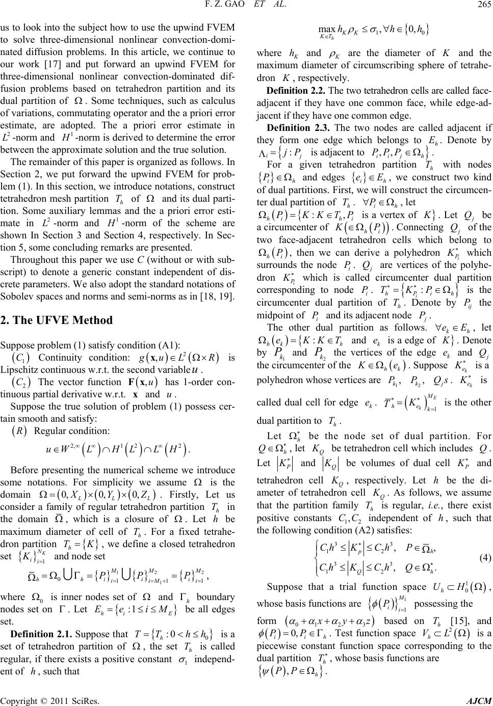 An Upwind Finite Volume Element Method for Nonlinear Convection Diffusion Problem