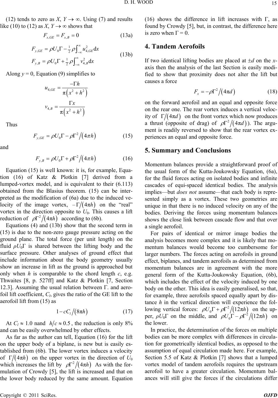 Deriving the Kutta-Joukowsky Equation and Some of Its Generalizations ...
